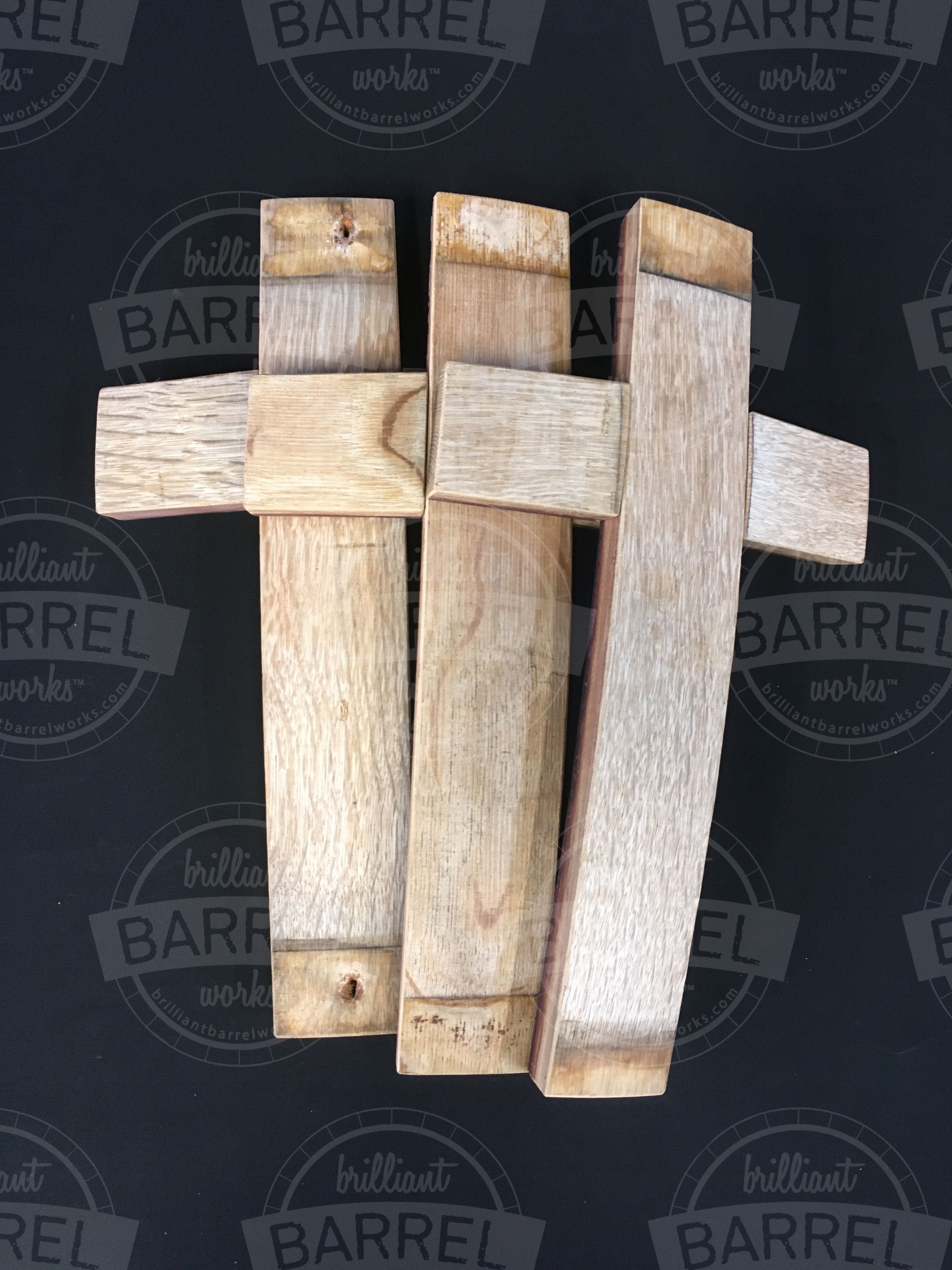 Barrel Stave Cross - Medium - 3-Pack | Brilliant Barrel Works